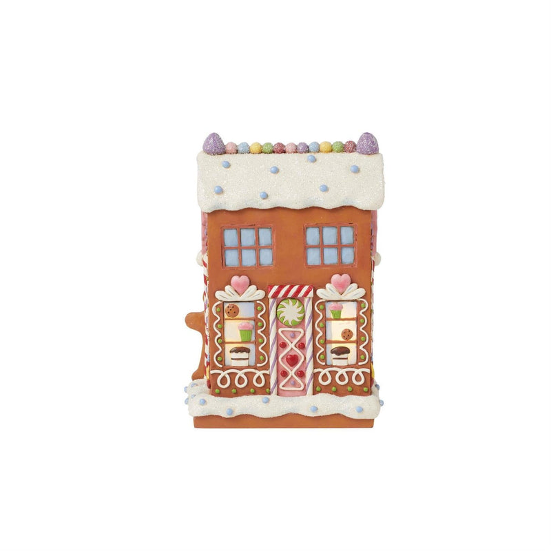 Jim Shore Heartwood Creek Gingerbread Bakery Figurine – Modern Display