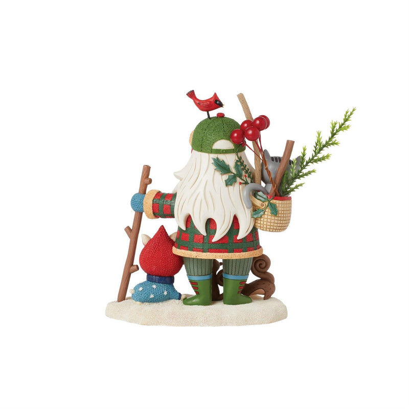 Izzy and Oliver Linda Solovic's Woodsy Walking Santa Figurine – Modern ...