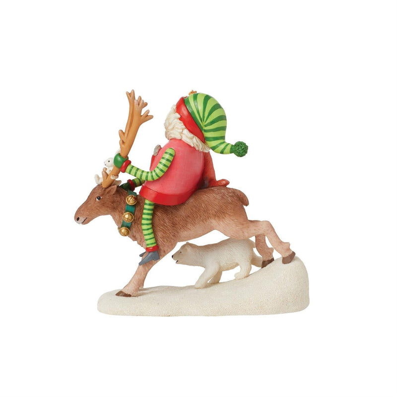 Izzy and Oliver Becky Hampson's Santa's Wild Ride Figurine – Modern Display