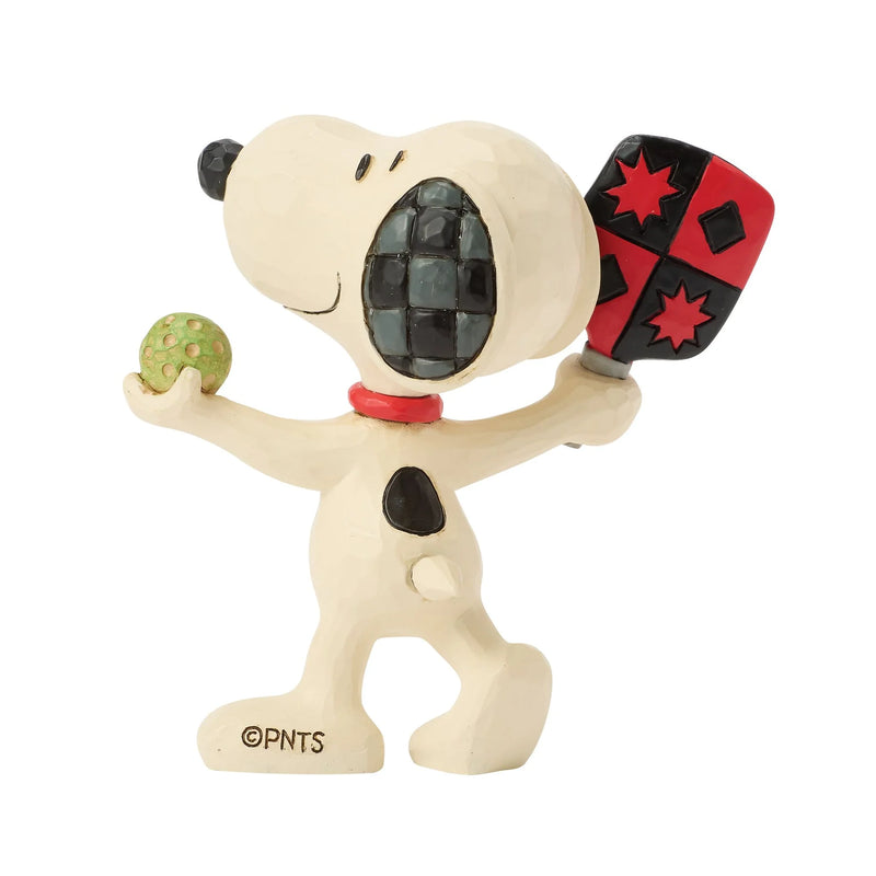 Snoopy Playing Pickleball Mini Jim Shore Disney Traditions – Modern Display