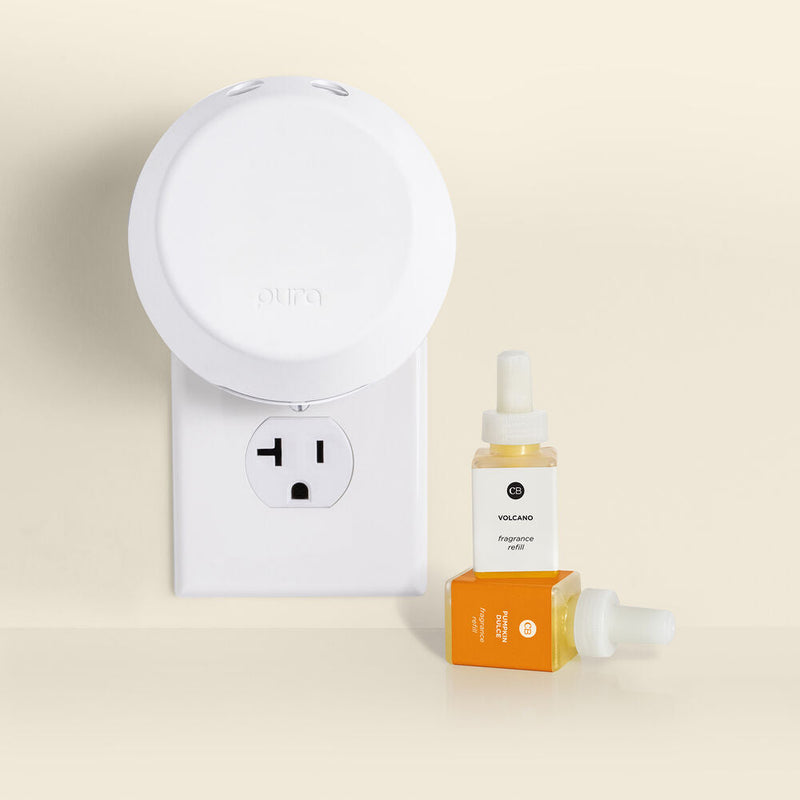 Volcano and Pumpkin Dulce Pura Smart Home Diffuser Kit – Modern Display
